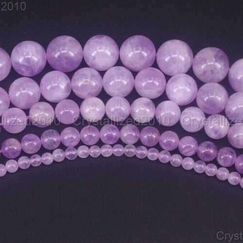 Grade A Natural Light Purple Jade Beads 4mm 6mm 8mm 10mm 12mm | Etsy