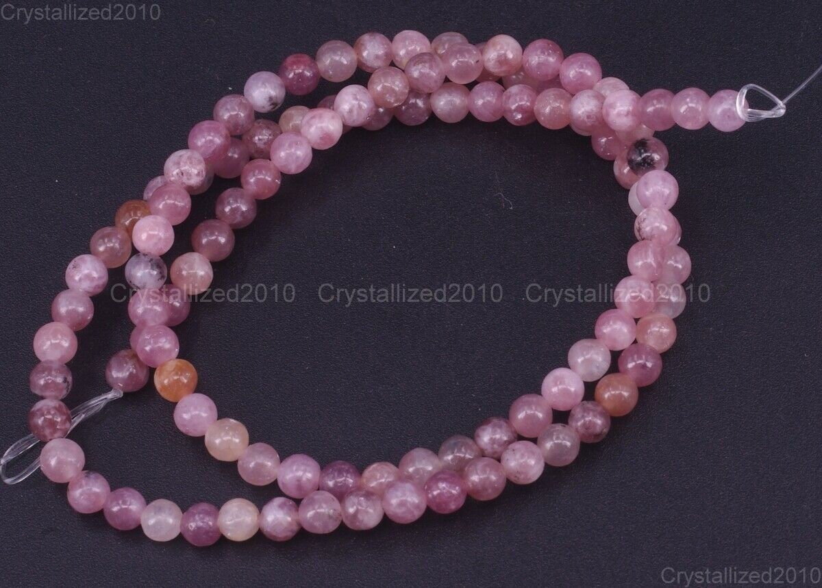 Natural Purple Mica Gemstone Round Ball Loose Spacer Beads 4mm | Etsy