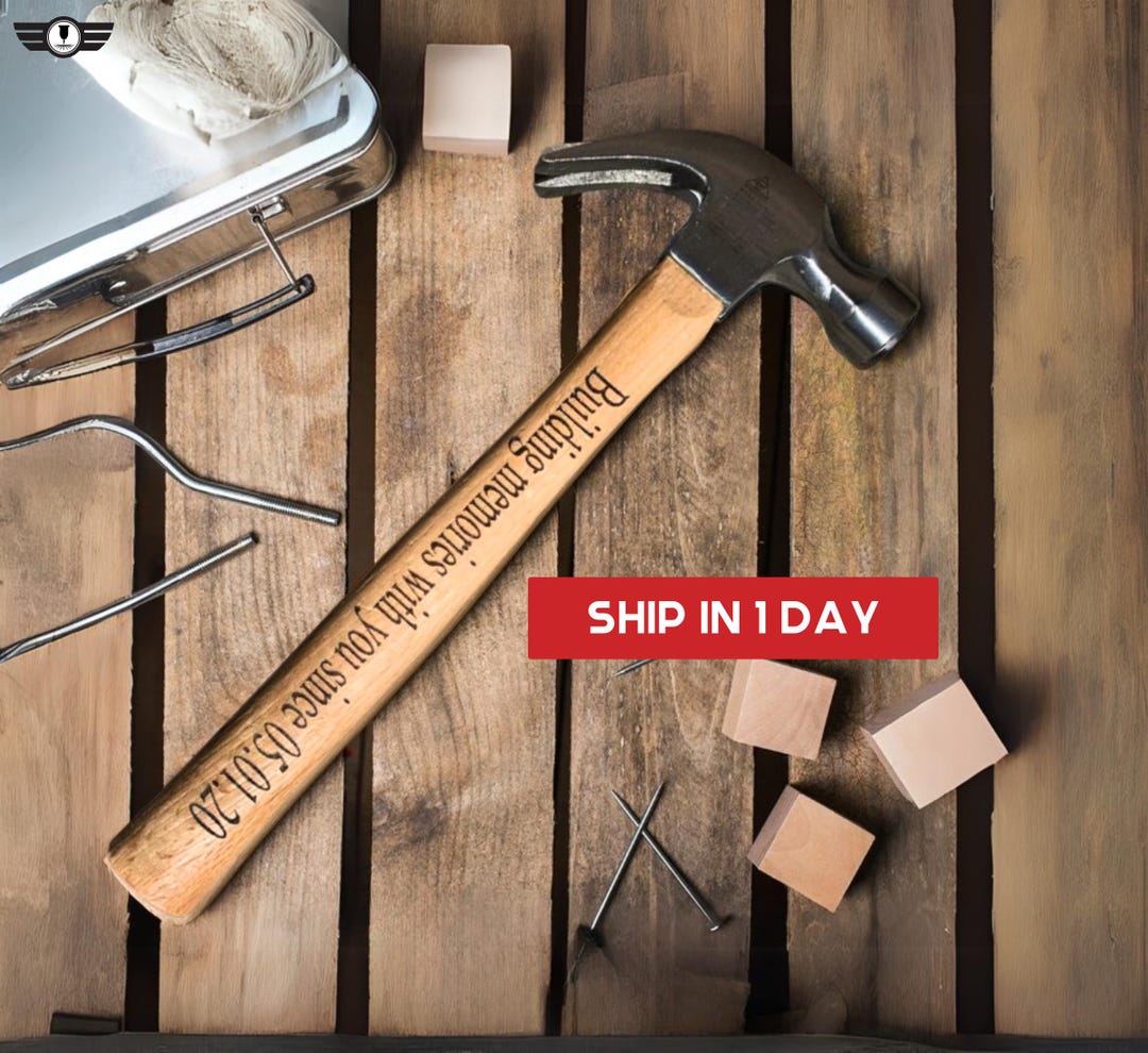 Engraved Wood Handled Hammer, Personalized Christmas Gift - Etsy