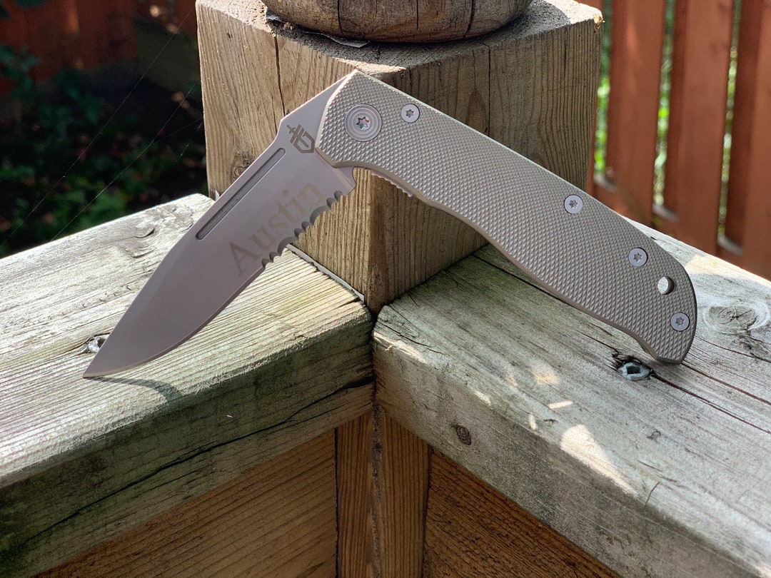 Personalized Gerber Folding Knife – Laser Engraved Pocket Knife, Gift ...