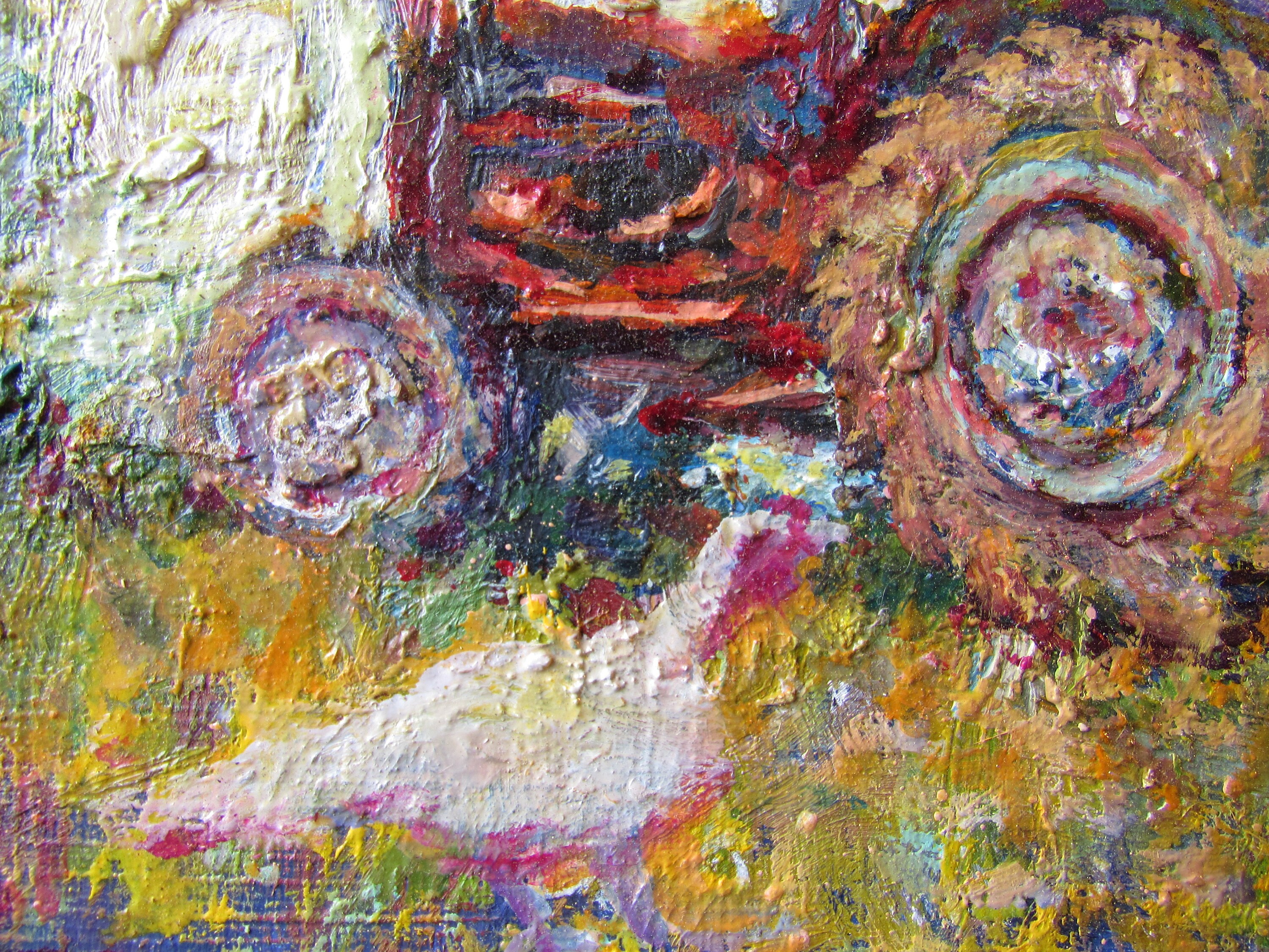Wall Art Tractor Tractor Art Fine Art Painting Red Turkey Small Works ...