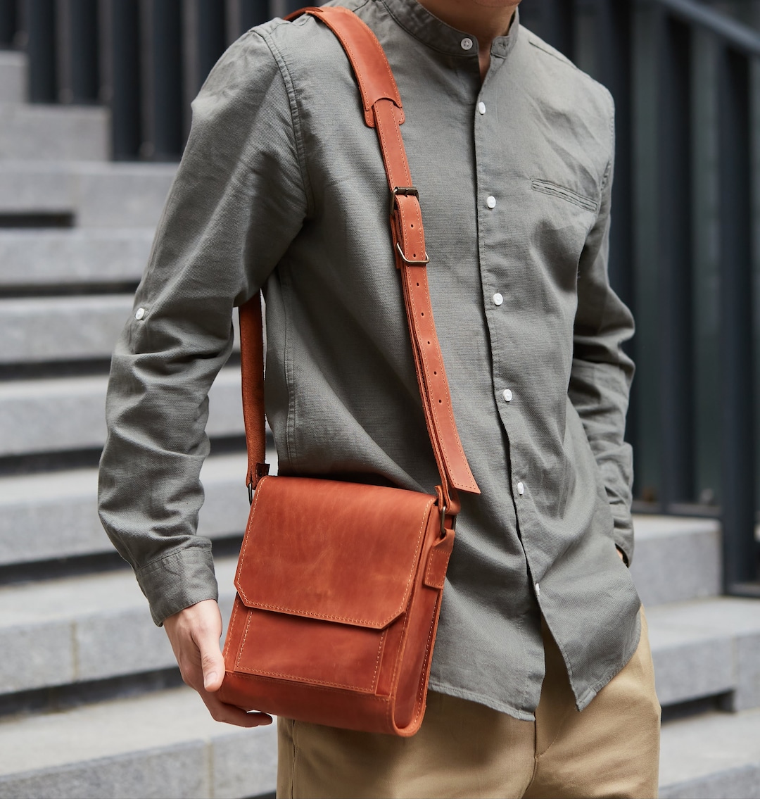 Mens Shoulder Bag, Mens Crossbody Bag, Crossbody Bag Men, Messenger Bag ...