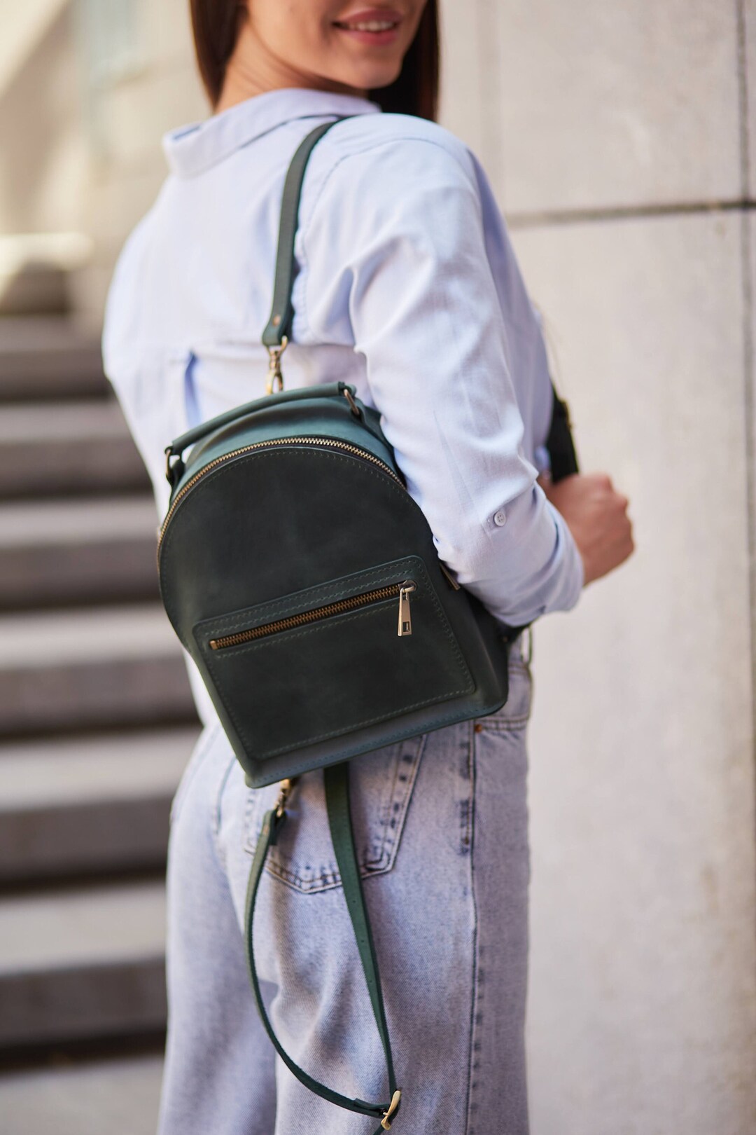 Mini Leather Backpack, Mini Backpack, Small Backpack, Backpack Women ...