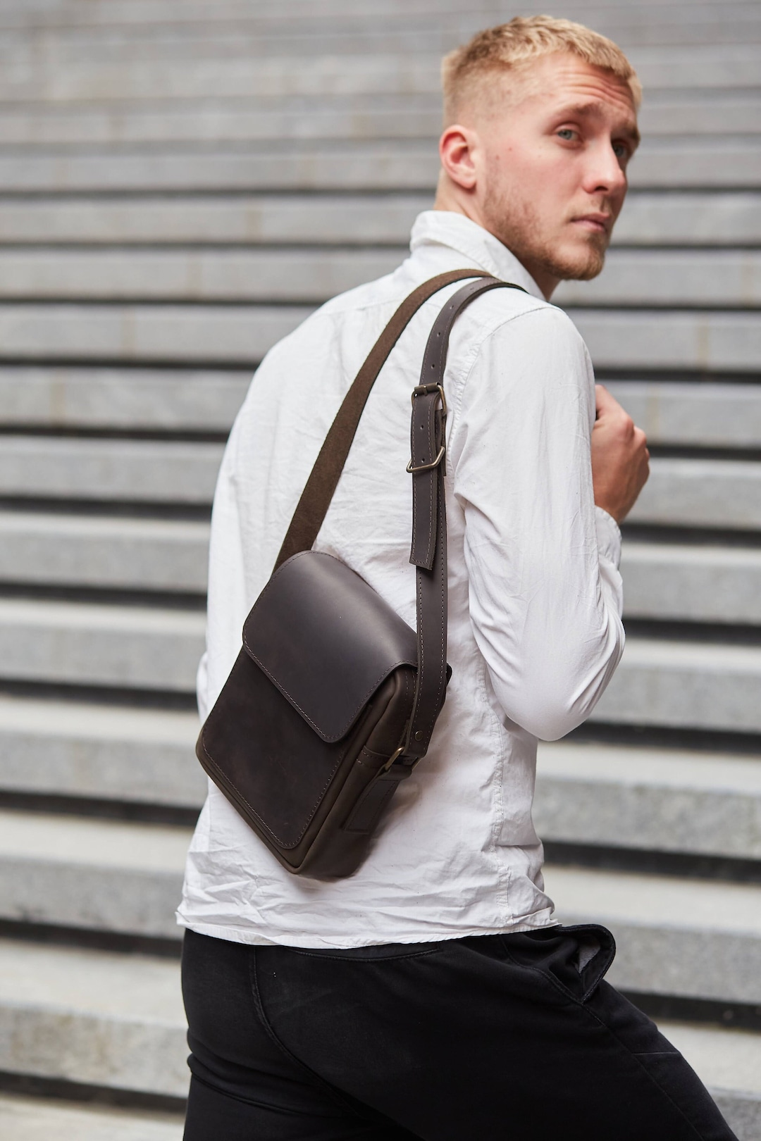 Mens Shoulder Bag, Crossbody Bag Men, Messenger Bag, Mens Crossbody Bag ...