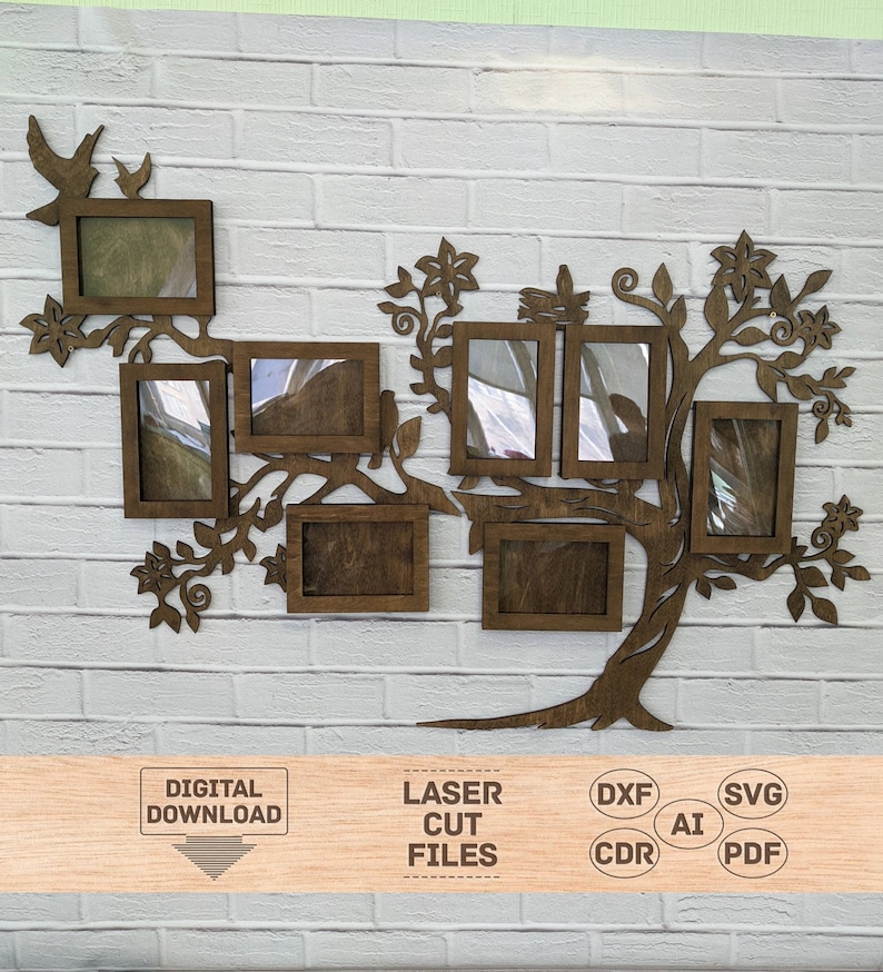 Family Tree Wall Art Family Tree Wall Decor Family Tree Svg - Etsy