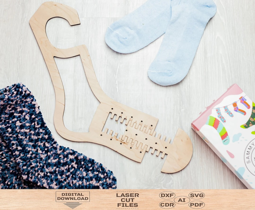 Wood Sock Blockers,sock Blocker Svg, Laser Cut File, Sock Blocker File ...