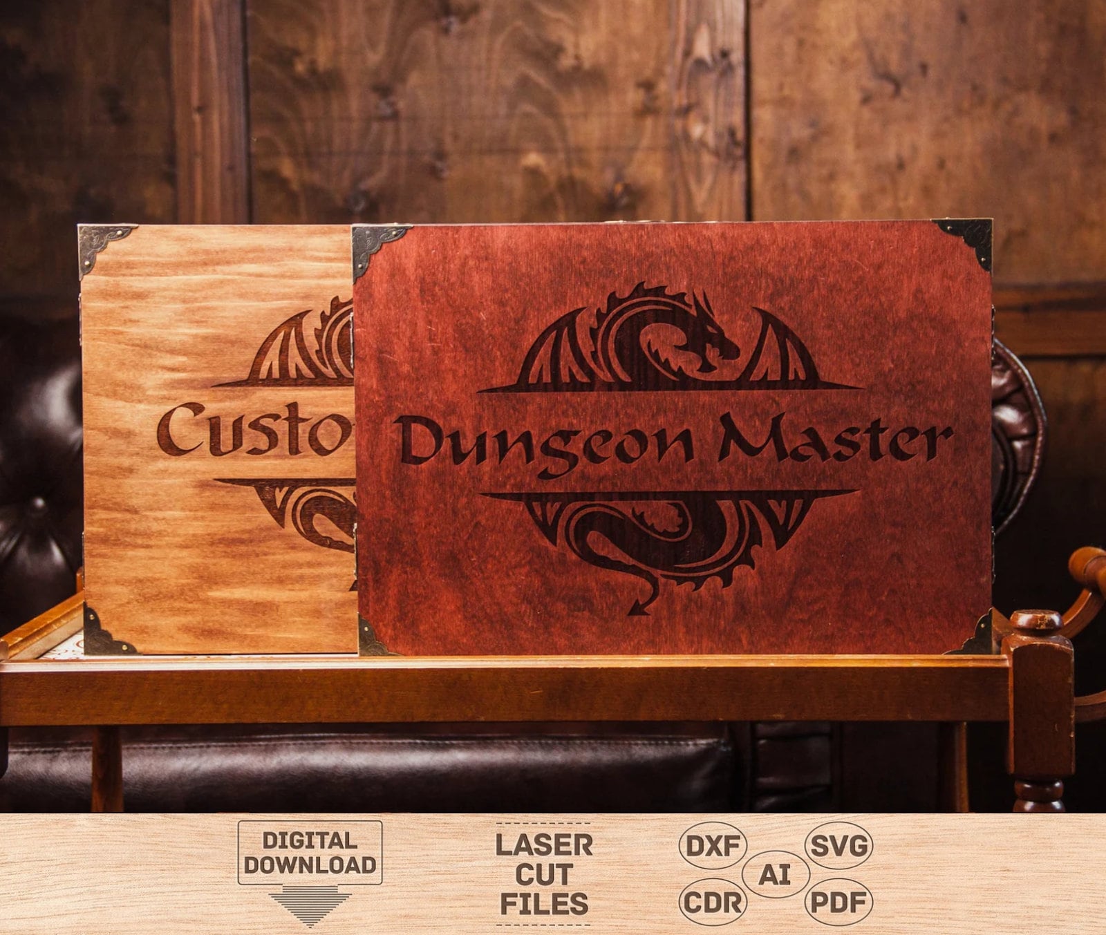 Dm Screen Wood Laser File Dragons Screen Laser Cut File - Etsy