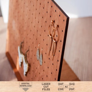 Earring Display Stand Svg, Earring Holder Svg, Earring Display, Earring ...