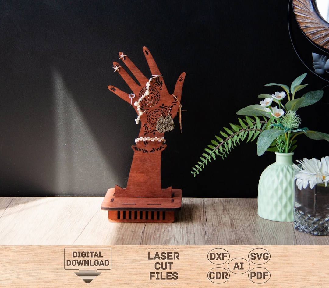 Hand Jewelry Stand Svg, Hand Jewelry Organizer Svg File, Hand Jewelry ...