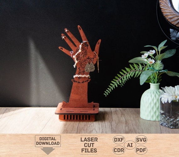 Hand Jewelry Stand Svg Hand Jewelry Organizer Svg File Hand - Etsy