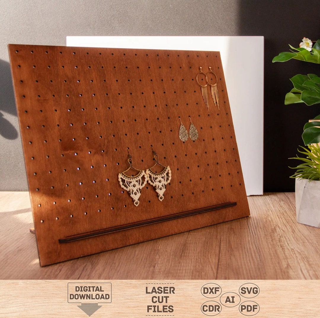 Earring Display Stand Svg, Earring Holder Svg, Earring Display, Earring ...