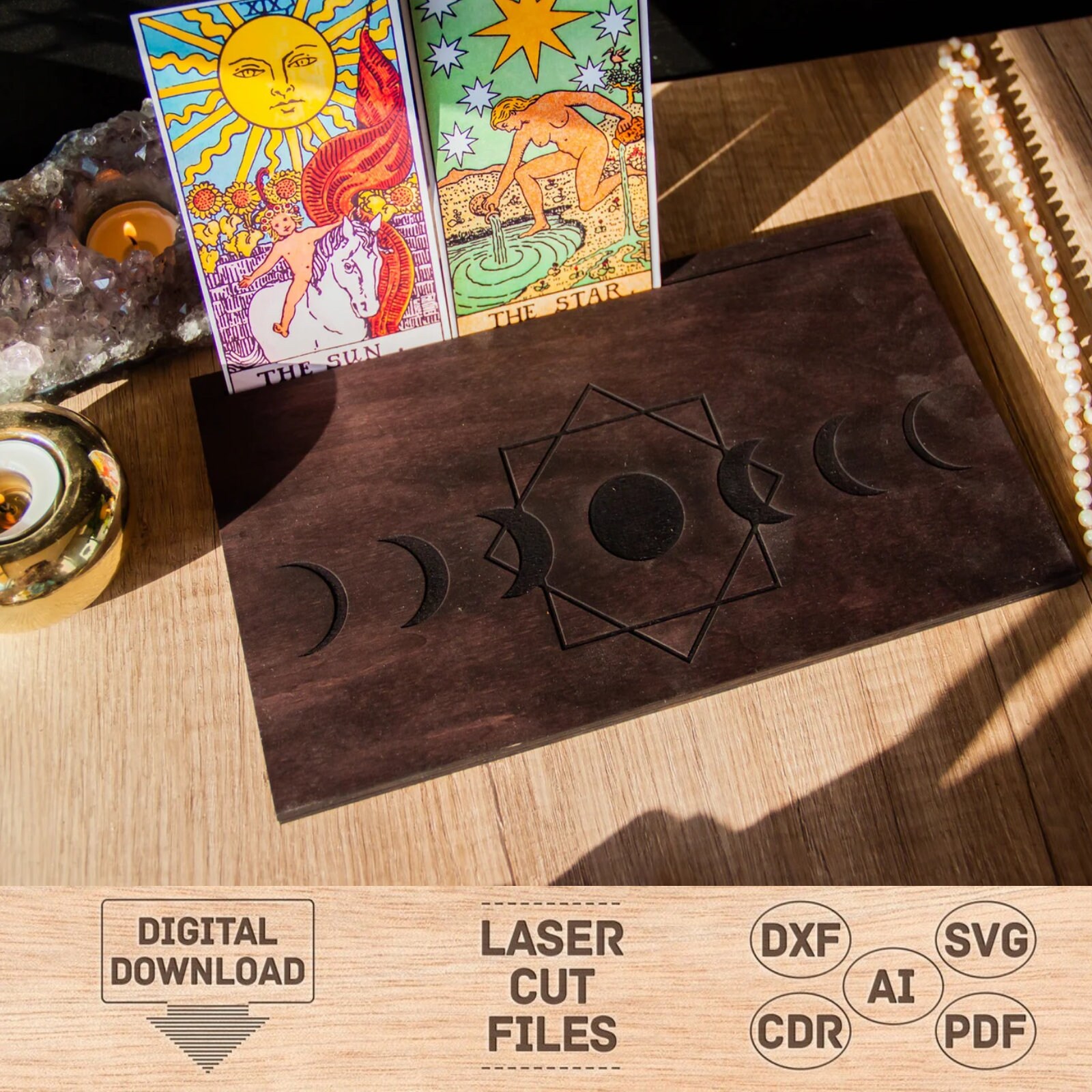 Tarot Card Holder Svg Tarot Card Holder Pdf Tarot Card - Etsy