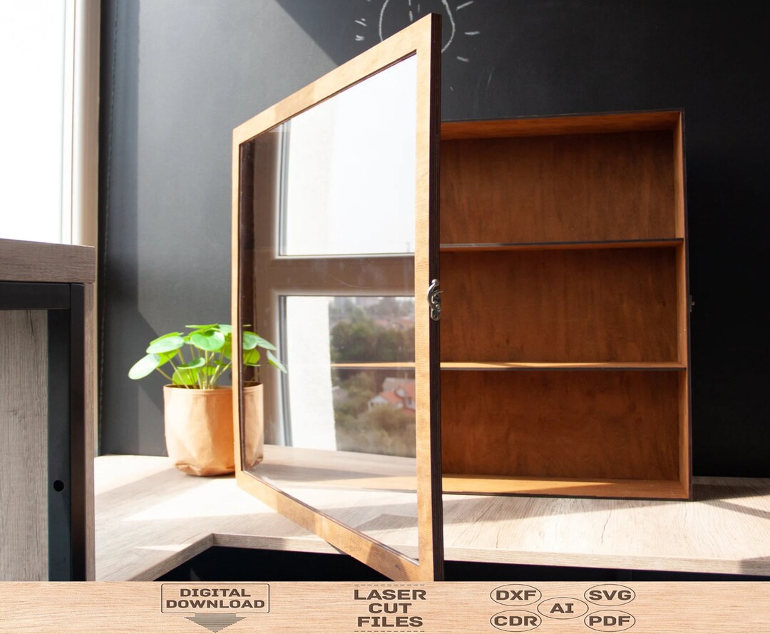 Cabinet Display Svg, Cabinet Display Pdf, Cabinet Display Dxf, Cabinet ...