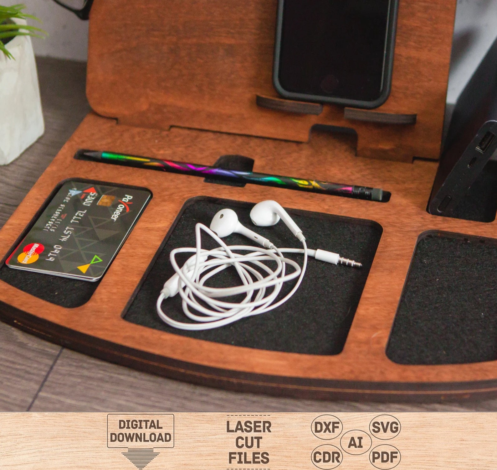 Docking Station Laser Cut File,docking Station Svg File,docking Station ...