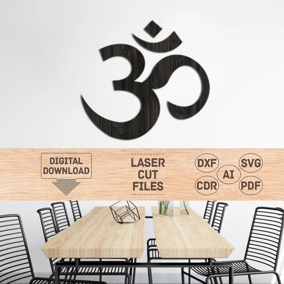 Large Om Svg, Large Om Pdf, Large Om Dxf, Om Svg, Om Pdf, Om Dxf, Om ...