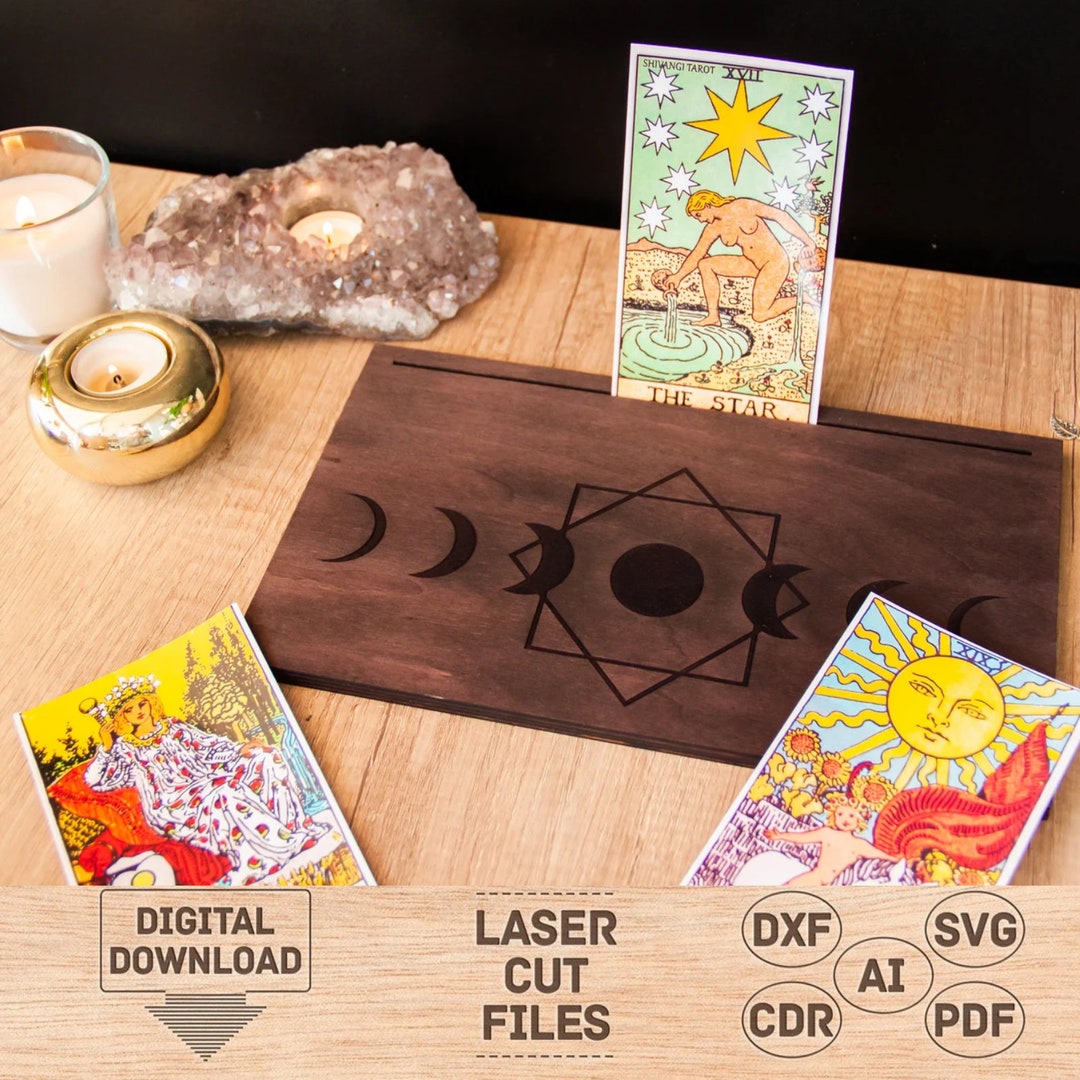 Tarot Card Holder Svg, Tarot Card Holder Pdf, Tarot Card Holder Dxf ...