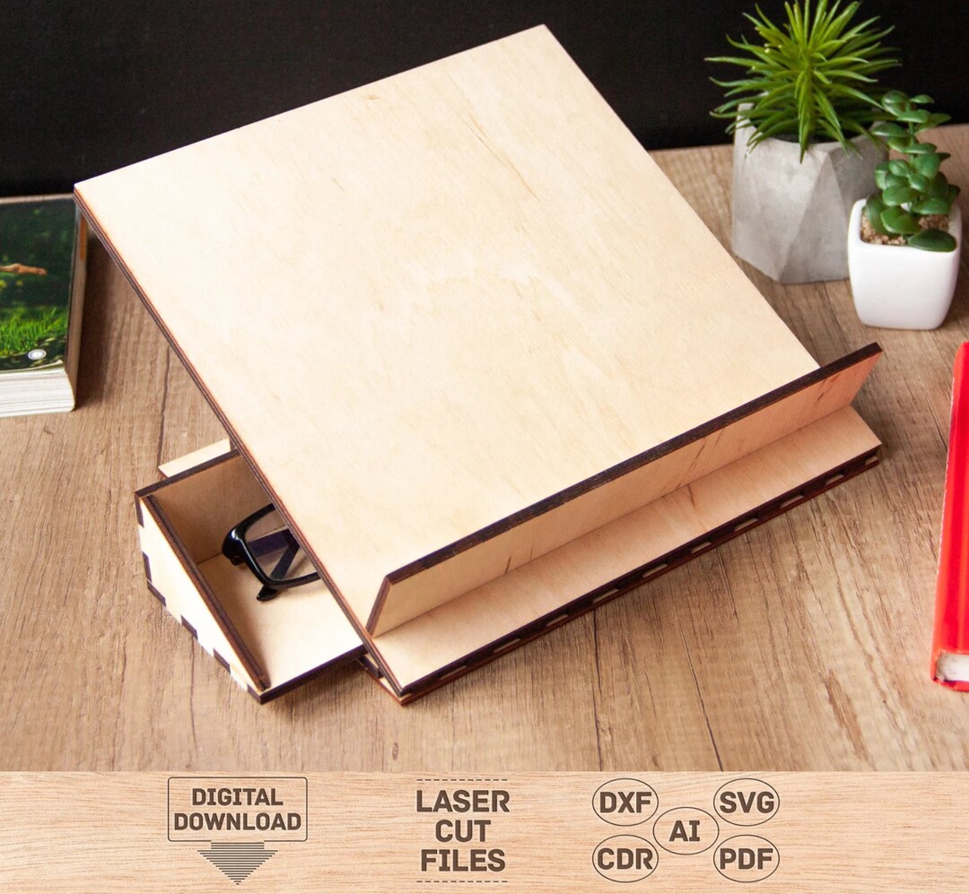 Wooden Book Holder Laser Cut, Wooden Book Stand Laser Cut, Wooden Book ...