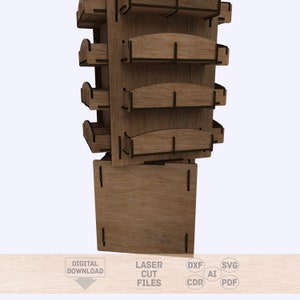 Sticker Display Laser Cut, Sticker Display Svg, Sticker Display Pattern ...