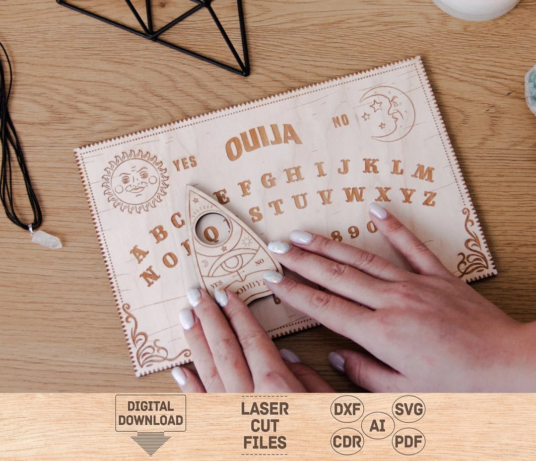Ouija Board Svg, Ouija Board Pdf, Ouija Board Laser Cut, Wooden Ouija ...