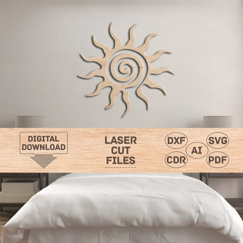 Sun Wall Art Sun Wall Decor Sun Svg Sun Pdf Sun Dxf Sun - Etsy