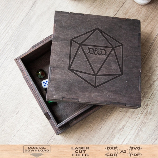 Laser Cut Dnd Dice Box - Etsy