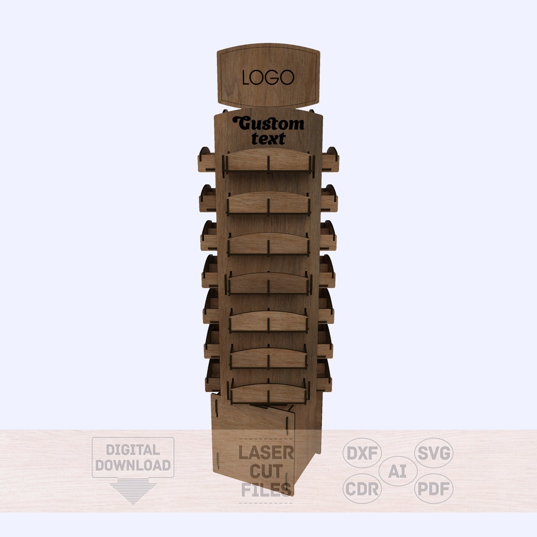 Sticker Display Laser Cut, Sticker Display Svg, Sticker Display Pattern ...