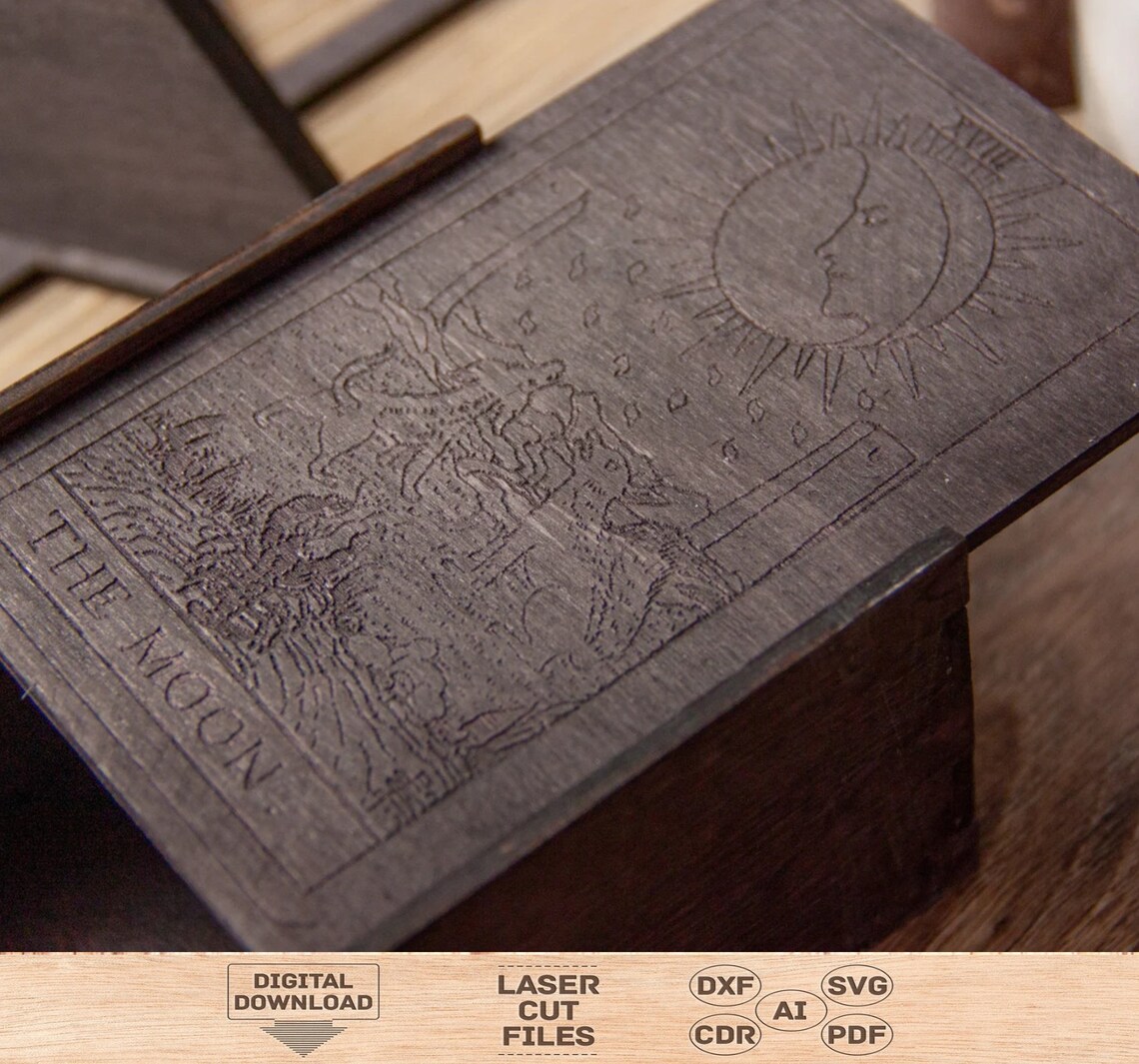 Wooden Tarot Box Svg File Download, Tarot Box Svg, Tarot Box Laser File ...
