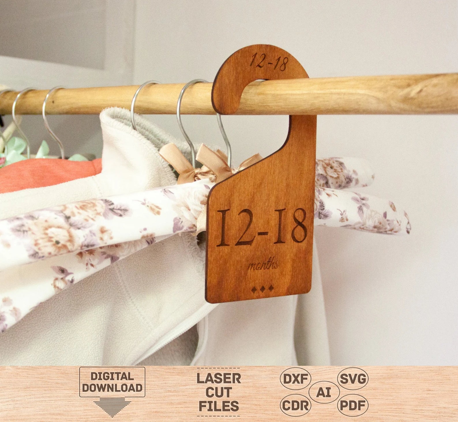 Closet Dividers SVG Closet Dividers DXF Baby Wardrobe - Etsy