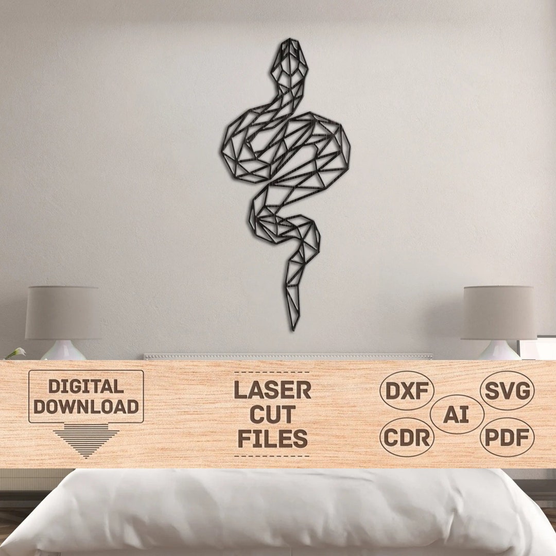 Snake Laser Files, Snake Laser Svg, Snake Wall Art Svg, Snake Wall Art ...