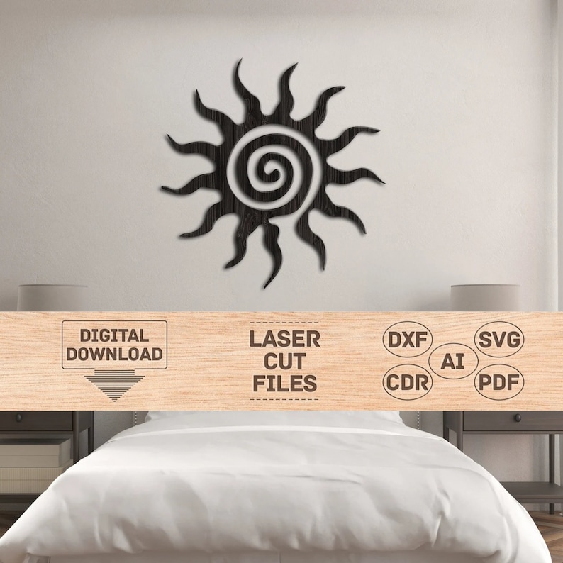 Sun Wall Art Sun Wall Decor Sun Svg Sun Pdf Sun Dxf Sun - Etsy