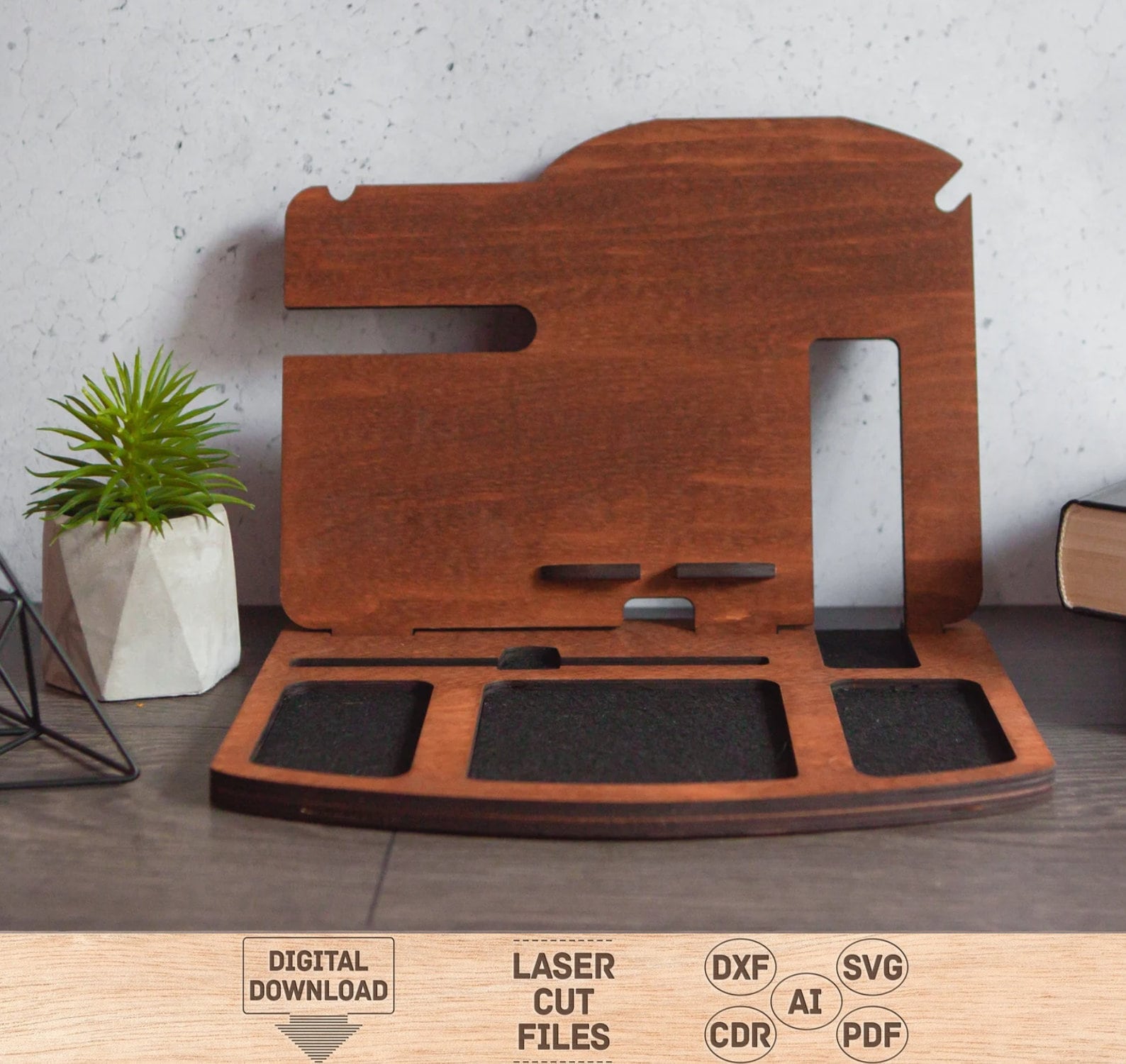 Docking Station Laser Cut File,docking Station Svg File,docking Station ...