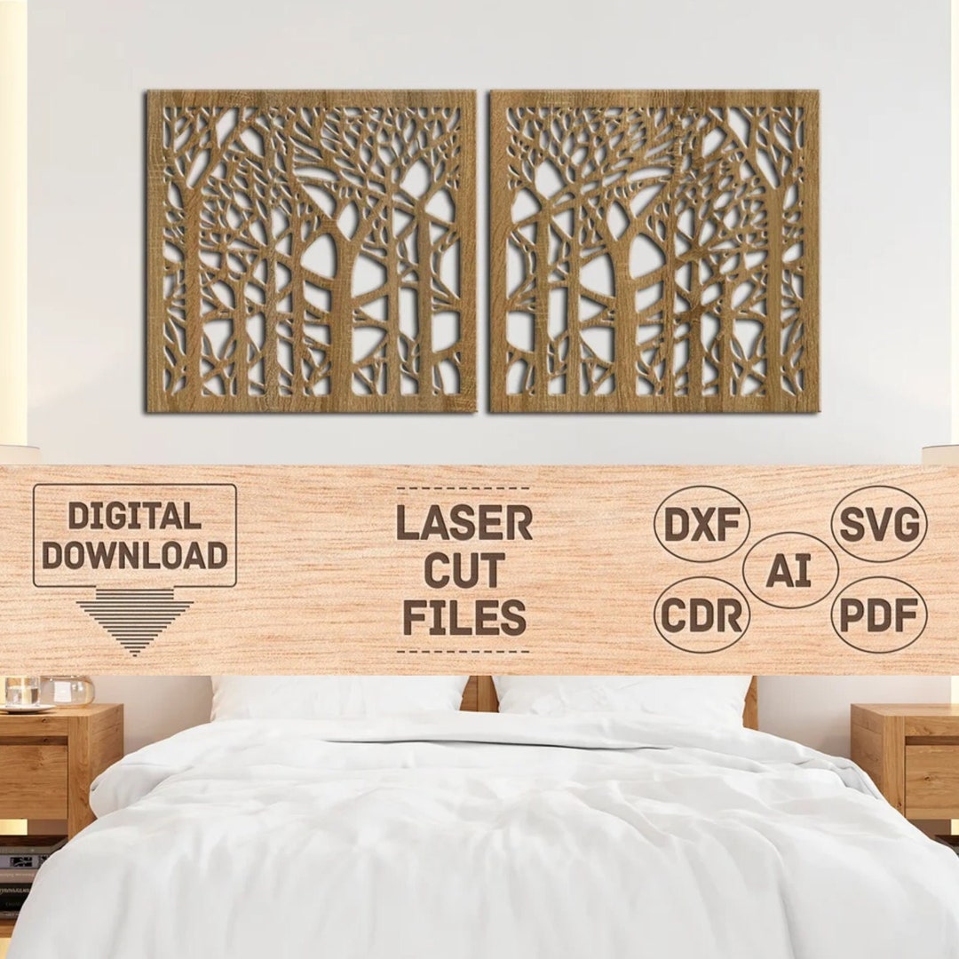 2 Panel Wall Art, 2 Panel Wall Decor, Bedroom Wall Art Svg, Bedroom ...