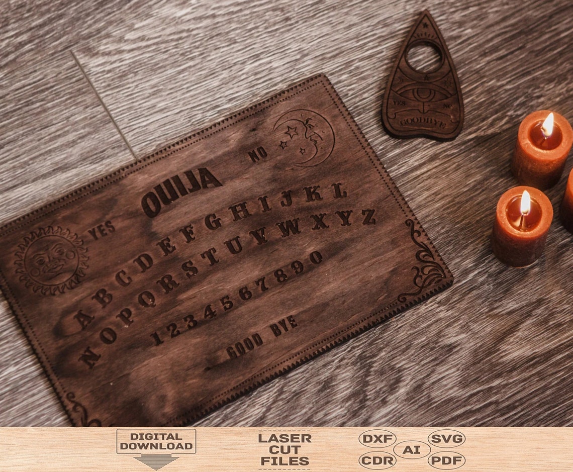 Laser Cut Template Ouija Board Svg Ouija Board Digital - Etsy