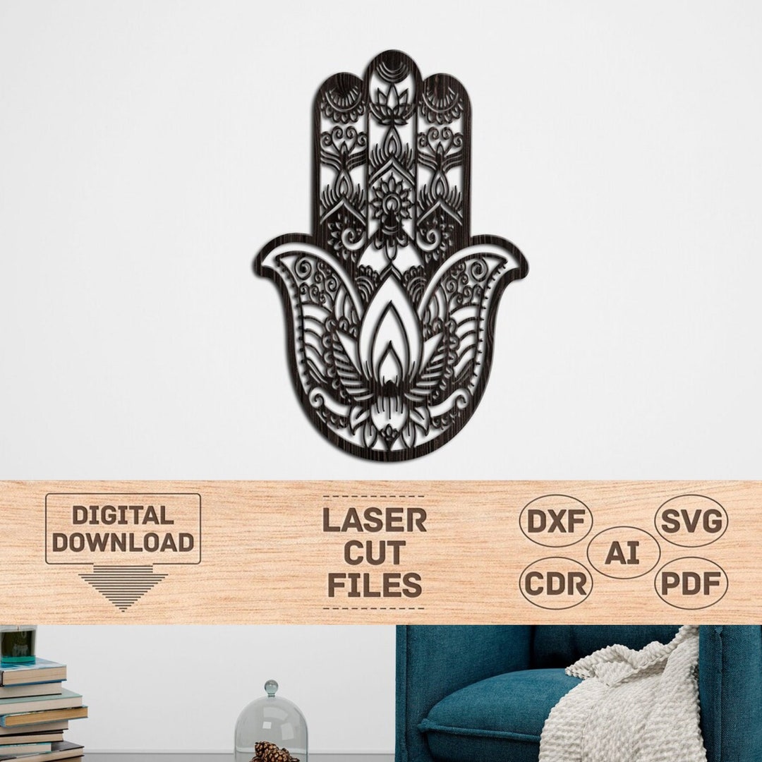 Hamsa Svg, Hamsa Pdf, Hamsa Dxf, Hamsa Cdr, Hamsa Ai, Hamsa Wall Art ...