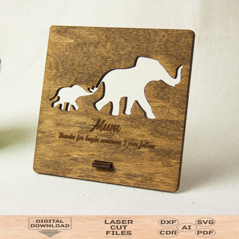 Elephant Wood Sign - Etsy