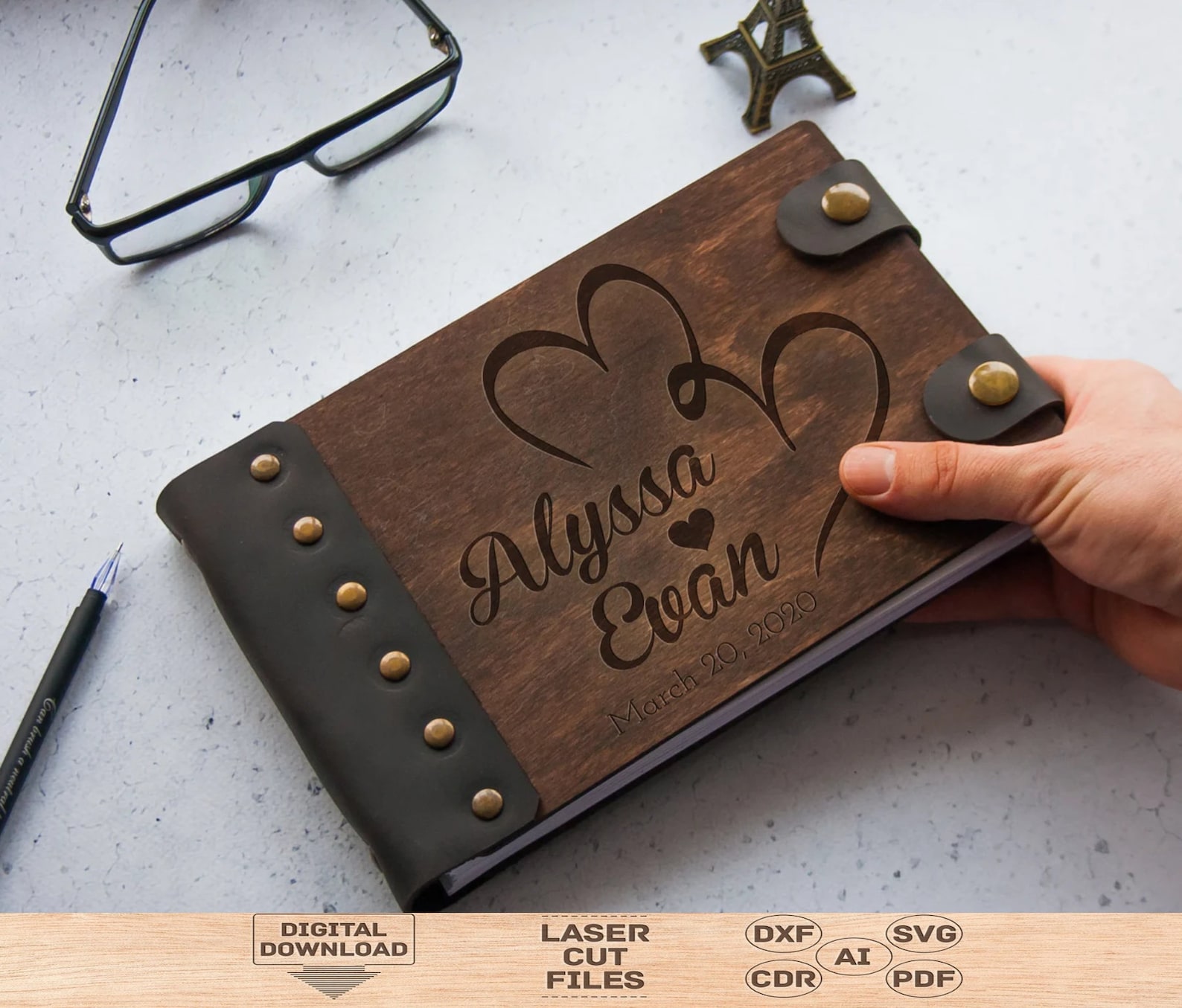 Guest Book Digital File Rustic Wedding Guest Book Svg - Etsy