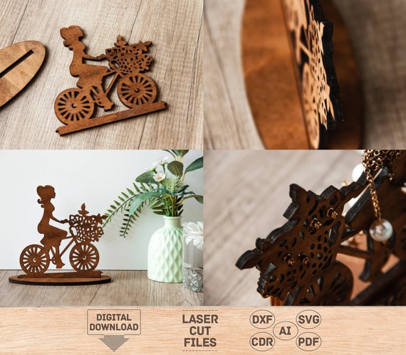 Earring Display Dxf Earring Display Svg Jewelry Stand Svg - Etsy