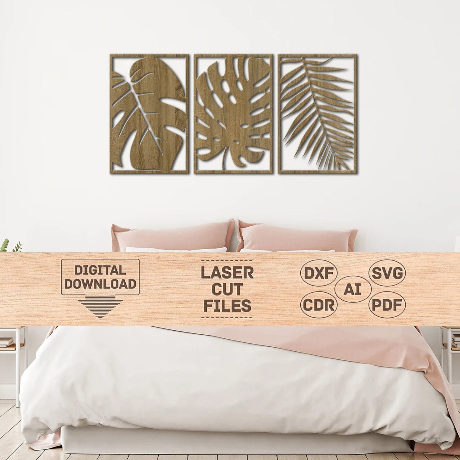 Monstera Svg, Monstera Pdf, Monstera Cdr, Monstera Dxf, Monstera Leaf ...