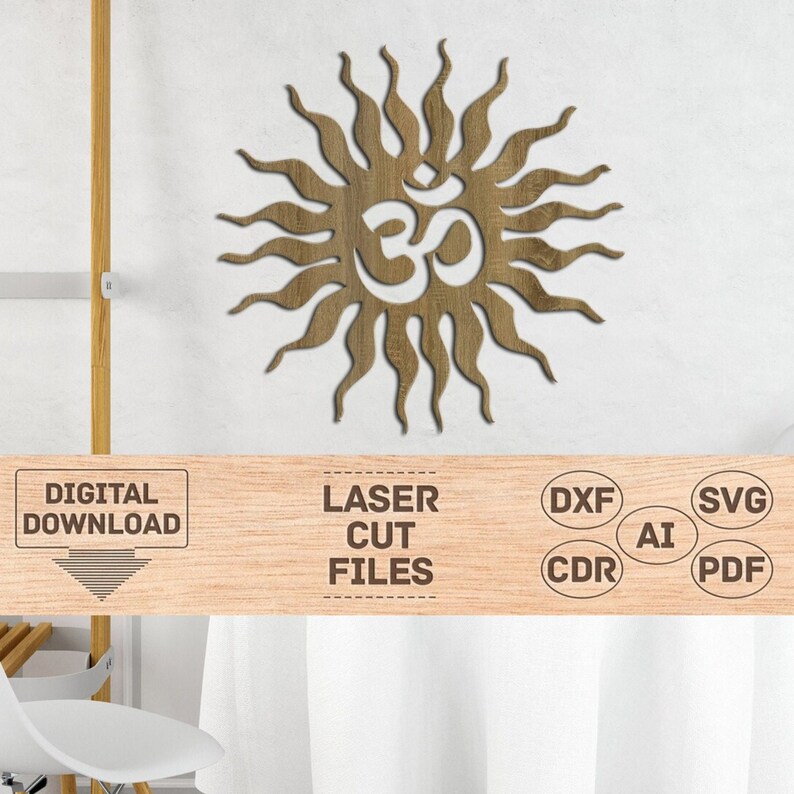 Wooden Om Svg, Wooden Om Pattern, Om Wall Art, Om Wall Decor, Om Wall ...