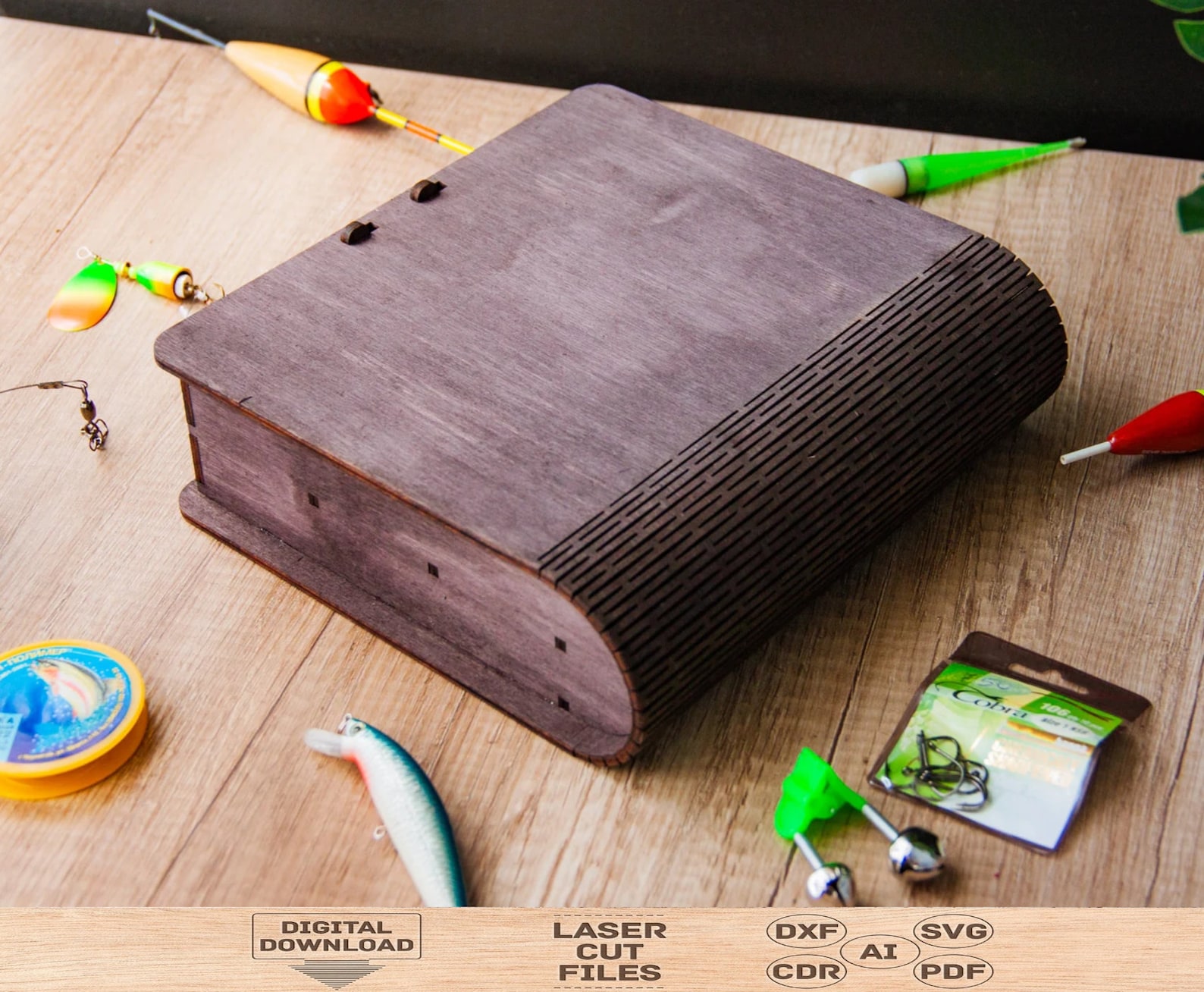 Fishing Gear Box Svg Tackle Box Svg Pdf Tackle Box Organizer - Etsy