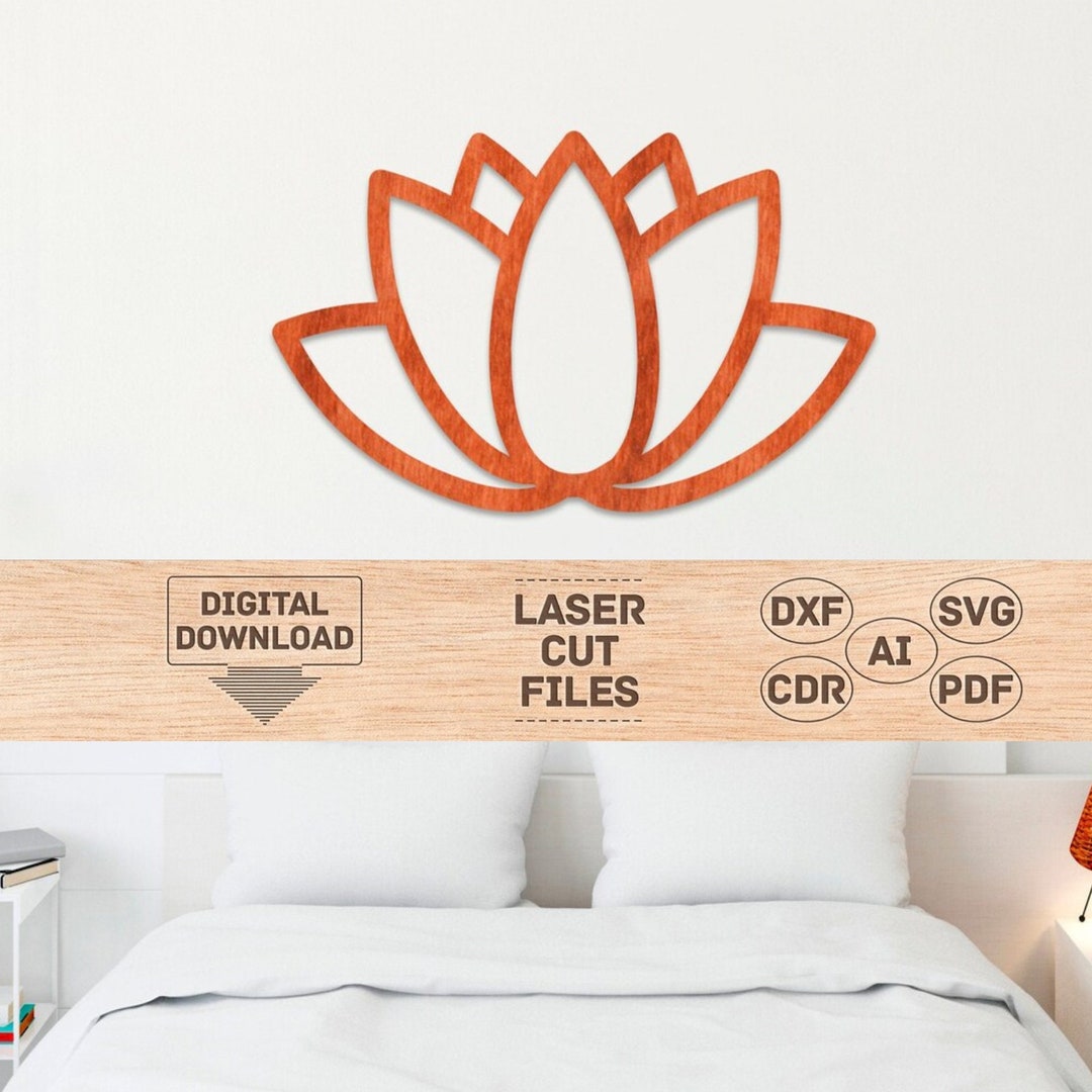 Lotus Flower Svg, Lotus Flower Pdf, Lotus Flower Dxf, Lotus Flower Cdr ...