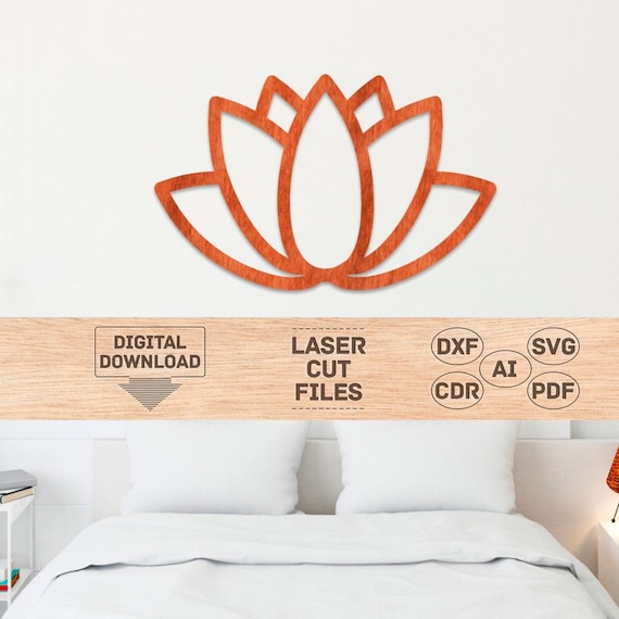 Lotus Flower Svg Lotus Flower Pdf Lotus Flower Dxf Lotus - Etsy