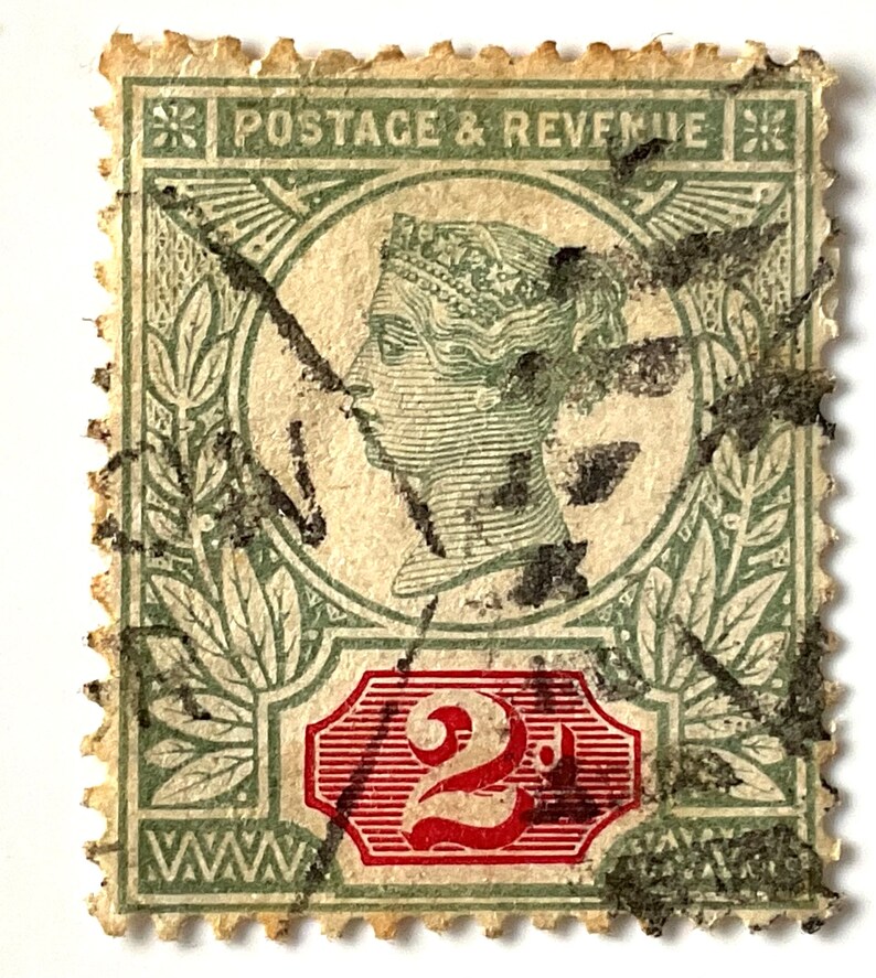 Queen Victoria Stamp Two Penny Stamp 1887 Jubilee Issue - Etsy