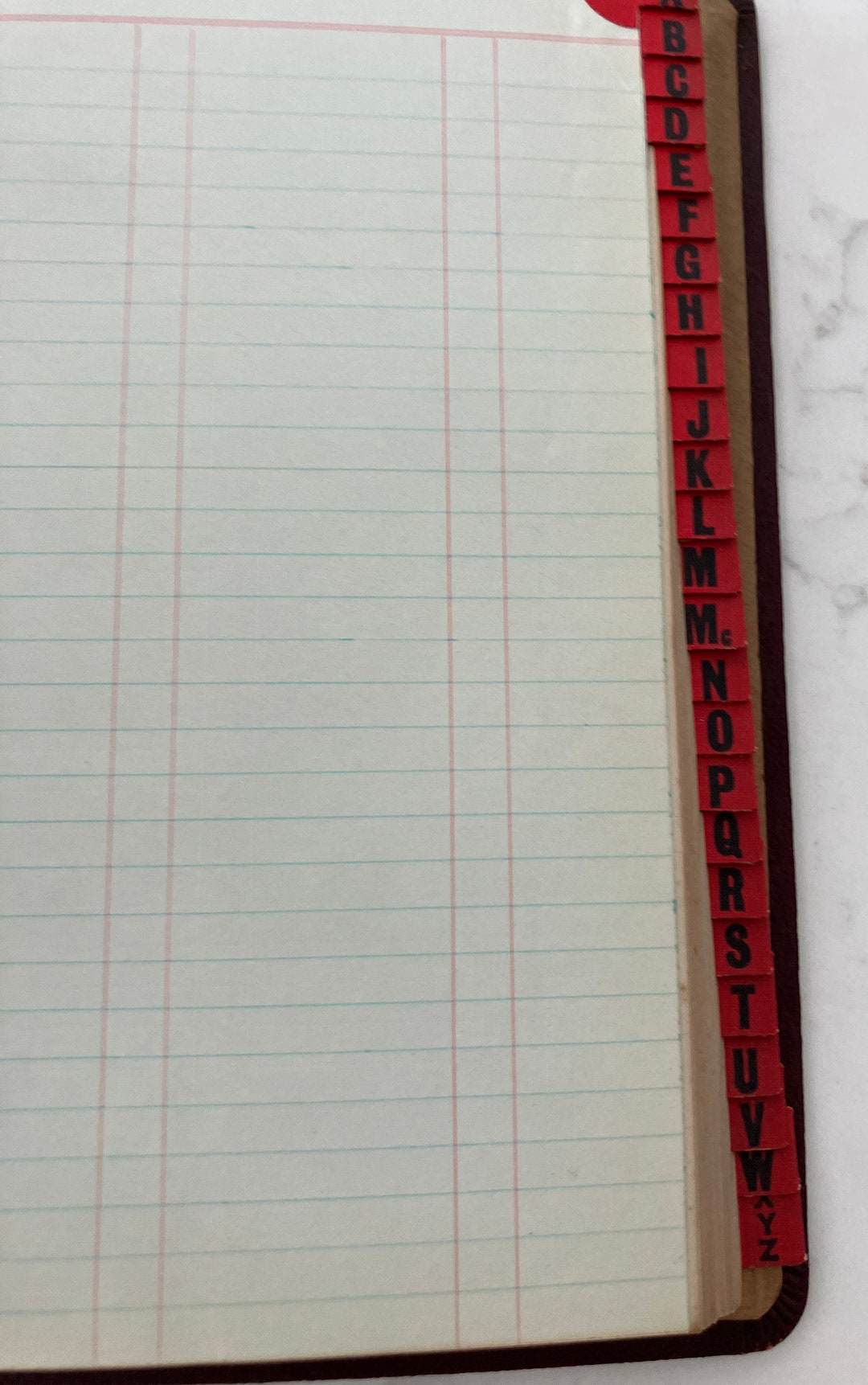 Vintage Alphabet Binder Burgundy A to Z Twinlock Crown 2c 37/11, Old ...