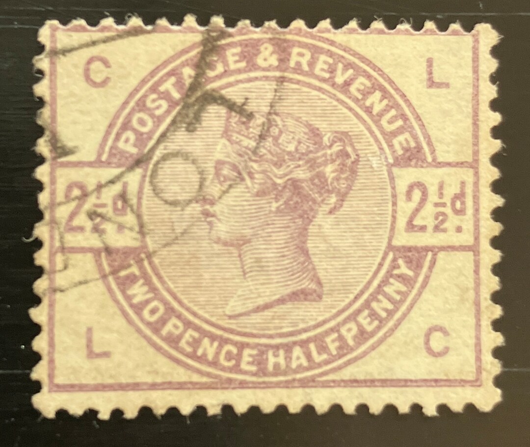 Queen Victoria Stamp, 2 1/5d Lilac Stamp, Two and a Half Penny Stamp ...