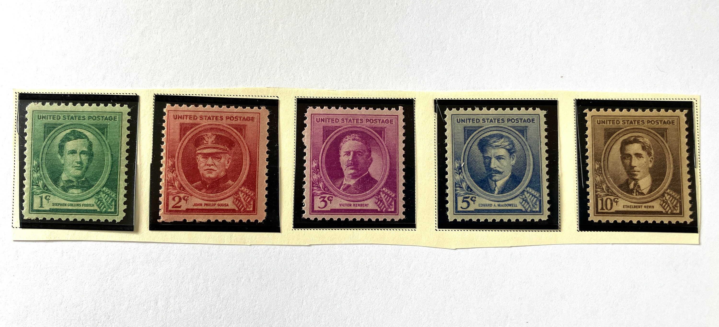 US Postage Stamps 1940 Famous Americans Complete Set - Etsy