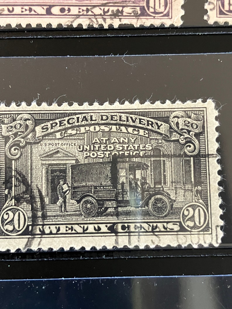 US Postage Stamps, Collection of Special Delivery Stamps, Old Stamps ...