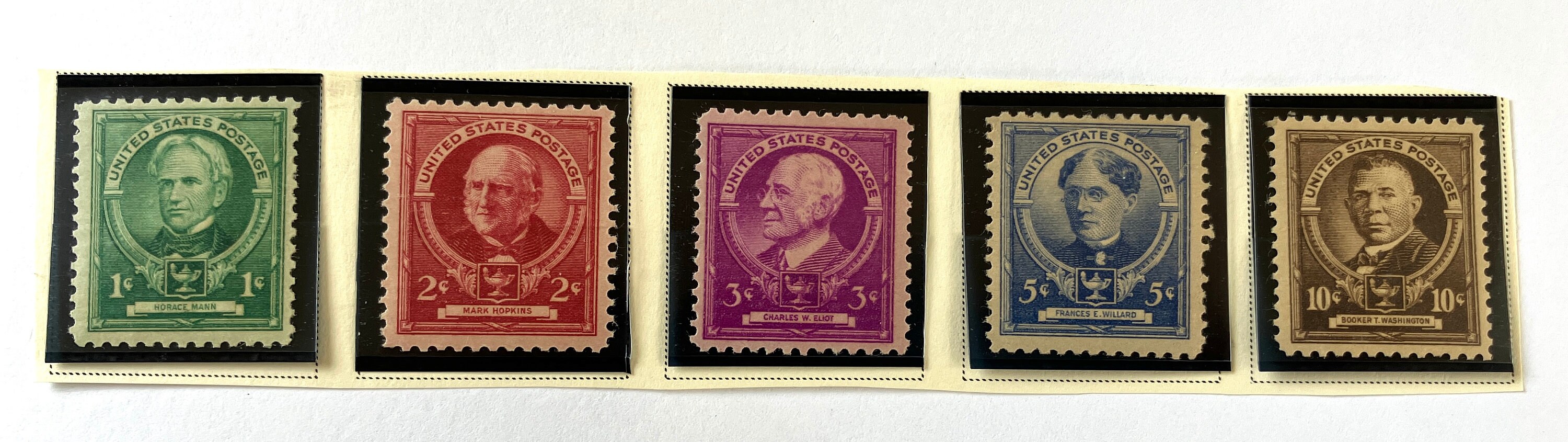 US Postage Stamps 1940 Famous Americans Complete Set - Etsy