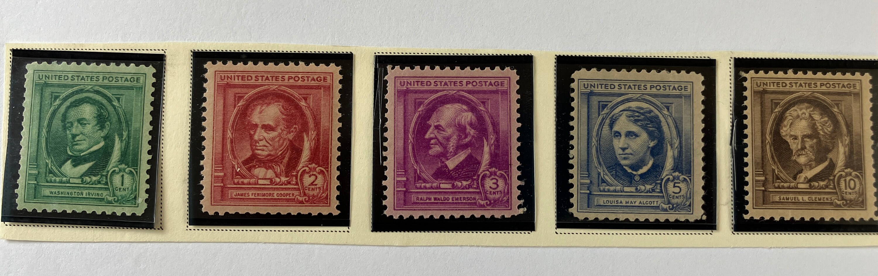 US Postage Stamps 1940 Famous Americans Complete Set - Etsy