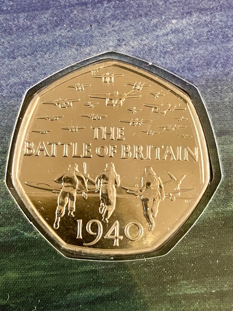 50p Collectible Coin, 75th Anniversary of the Battle of Britain ...